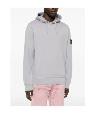 Stone Island Logo Patch Drawstring Hoodie