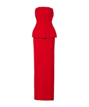 Roland Mouret Crepe Gown - Red