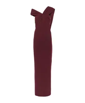 Roland Mouret Draped Cady Gown - Red