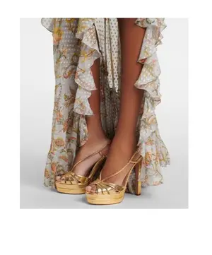 AQUAZZURA Gold High-heel Sandals