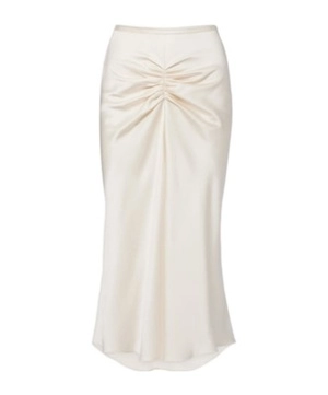 Victoria Beckham Bela Midi Skirt - White