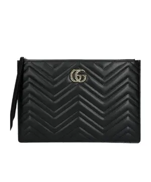 Gucci Gg Marmont Quilted Leather Pouch