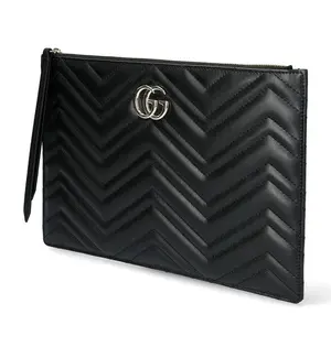 Gucci Gg Marmont Quilted Leather Pouch