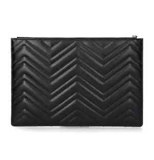 Gucci Gg Marmont Quilted Leather Pouch