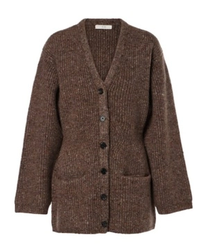 Co Button Sweater - Brown