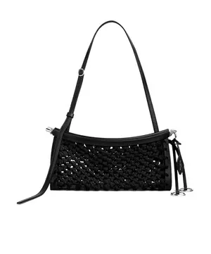 Alaïa Small Le Click Macramé East-west Bag