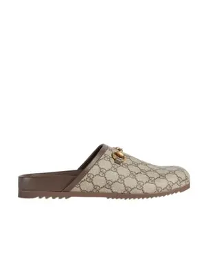 Gucci Monogrammed Horsebit Slides