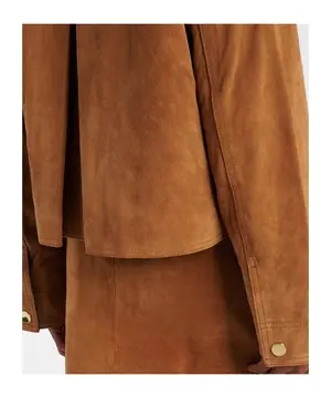 Veronica Beard Walters Suede Field Jacket