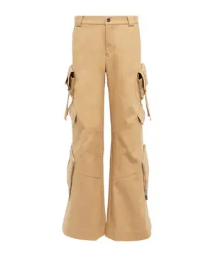 DION LEE Cotton Cargo Pants - Nude