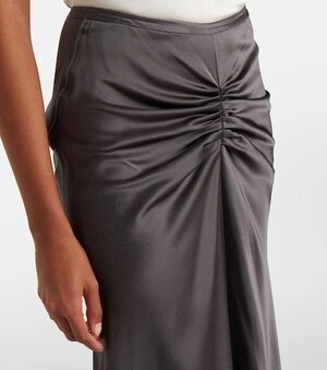 Victoria Beckham Bela Midi Skirt - Black