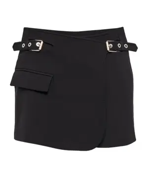 DION LEE Interwoven Mini Skirt - Black