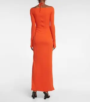DION LEE Pleated Ruffle Dress