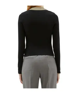MSGM Embroidered-logo Knitted Top