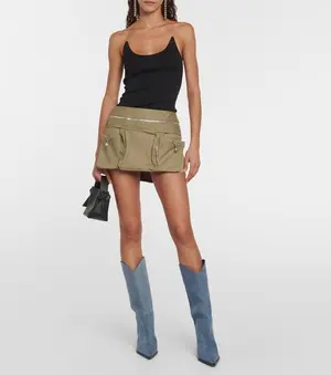DION LEE Mini Skirt With Waist Bag