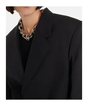 DION LEE Lace Trimed Cutout Suit Jacket