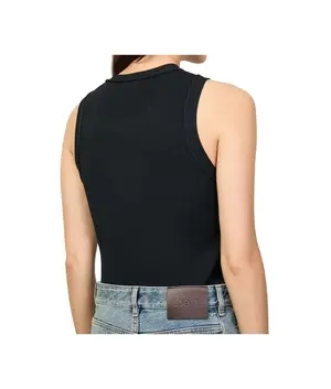 Loewe Anagram Tank Top In Stretch Viscose