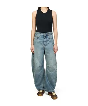 Loewe Anagram Tank Top In Stretch Viscose