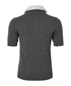 Miu Miu Polo Shirt With Peter Pan Collar