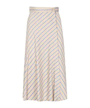 KAOS High Waist Striped Skirt