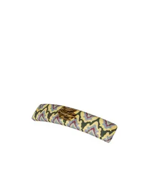 Etro Printed Hairpin - Yellow