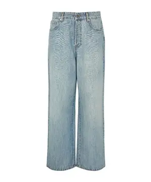 Miu Miu Belt Loop Jeans - Gray