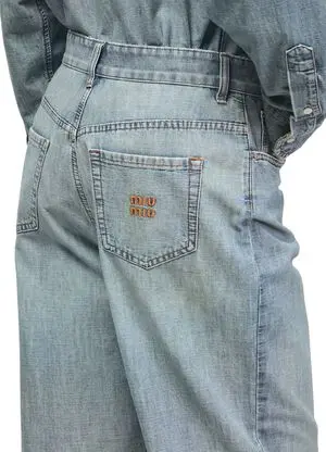 Miu Miu Belt Loop Jeans