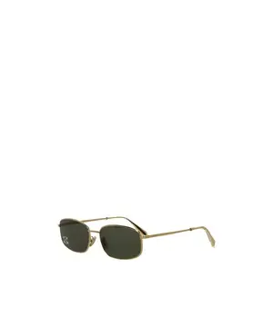 Celine Triomphe Rhinestone 02 Sunglasses In Metal With Crystals