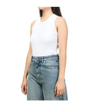 Loewe Anagram Tank Top In Stretch Viscose