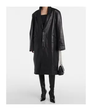 ENTIRE STUDIOS Oversized Leather Coat