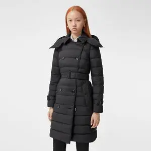 Burberry Detachable-hooded Belted Down Coat