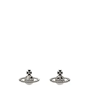 VIVIENNE WESTWOOD Logo Earrings - Gray