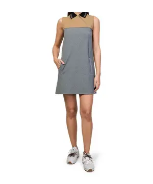 Miu Miu Sleeveless Bi-color Mini Dress