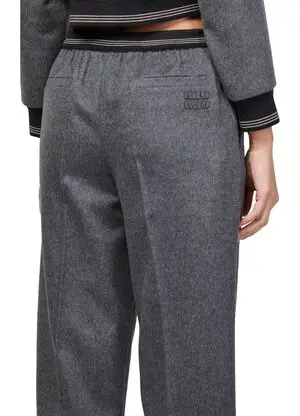 Miu Miu Wool Pants With Drawstring