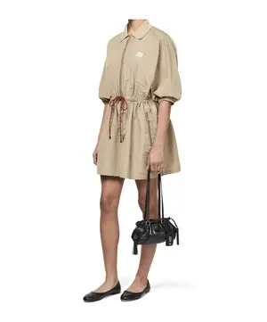 Miu Miu Short Sleeve Lapel Dress