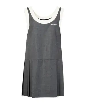 Miu Miu Sleeveless Dress - Gray