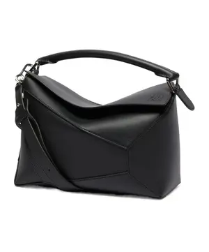 Loewe Puzzle Edge Shoulder Bag - Black