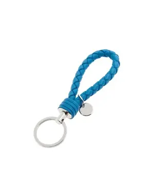 Bottega Veneta Inrecciato Woven Key Chain - Blue