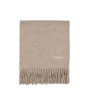 Max Mara Fringed Scarf - Nude