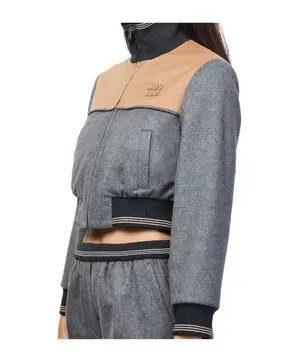Miu Miu Zipped Velvet Jacket