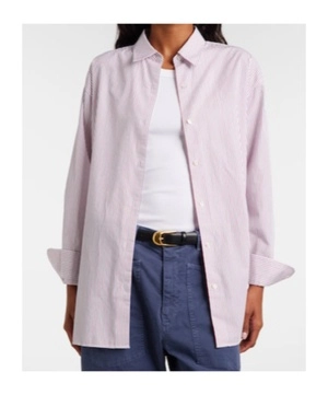 NILI LOTAN Yorke Striped Cotton Shirt