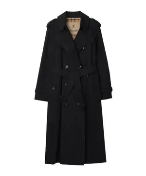 Burberry Waterloo Long Heritage Trench Coat - Black