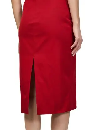 Miu Miu Off-the-shoulder Midi Dress