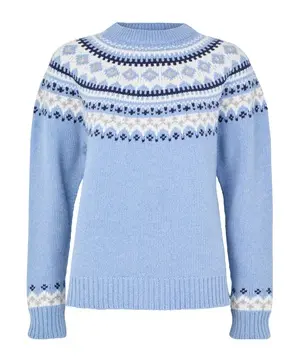 Miu Miu Round Neck Mountain Sweater - Blue
