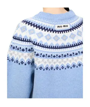 Miu Miu Round Neck Mountain Sweater