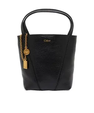 Chloé Logo Shoulder Bag - Black