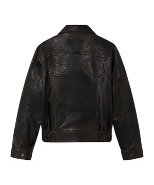 GOLDEN GOOSE Journey Nappa Leather Bomber Jacket