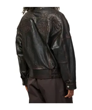 GOLDEN GOOSE Journey Nappa Leather Bomber Jacket