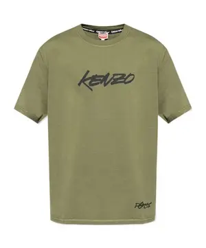 Kenzo Logo Printed Crewneck T-shirt