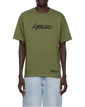 Kenzo Logo Printed Crewneck T-shirt