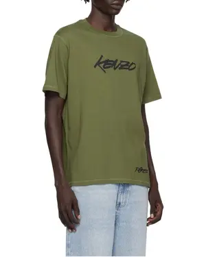 Kenzo Logo Printed Crewneck T-shirt